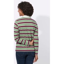 Casual Looks Damen Poloshirt "Poloshirt", bunt, Gr. 46, gemustert, gestreift, 100% Baumwolle, Shirts
