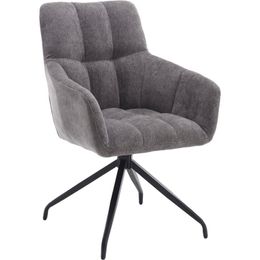 Home Affaire Drehstuhl (Set) 2 Stk. grau Metall B/H/T: 61cm x 90cm x 66cm, 2 Stk., uni, 2er Set