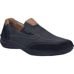 Josef Seibel Herren Slipper "Anvers 67, schwarz-kombi", Gr. 41, schwarz, Obermaterial: 100% Rindsleder Leather cow., Schuhe