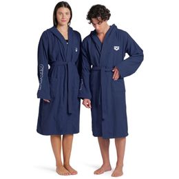 Bademantel &raquo;arena Unisex Zeppelin Bademantel&laquo; 1 Stk. Schwimmbad, Sauna, Baumwolle, Unisex, weich, bequem, Kapuze, leicht blau Baumwolle XL L: 121cm