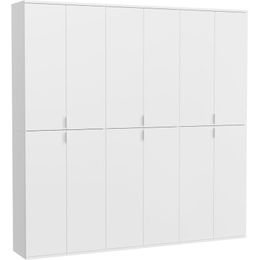Home Affaire Garderoben-Set &raquo;Trondheim, Breite 183 cm, best. aus 3 Schr&auml;nken, 12 T&uuml;ren, 27 F&auml;cher&laquo; Set, 3 Stk. tlg. wei&szlig; B/H/T: 183cmcm x 193cmcm x 