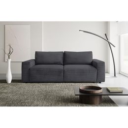 WERK2 Schlafsofa &raquo;Lima 245 cm modern und bequem&laquo; Cord, Schlaffunktion, Bettkasten grau 90% Polyester, 10% Nylon B/H/T: 245cm x 74cm x 102cm, Cord