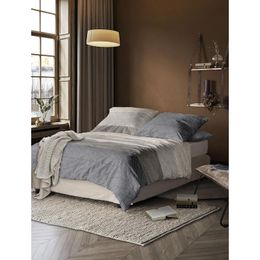 Irisette Bettw&auml;sche &raquo;8430&laquo; 2 Stk. moderner Klassiker mit Rei&szlig;verschluss Feinbiber, Obermaterial: 100% Baumwolle B/L: 140cm x 200cm, 1 Stk., 1 Stk., Feinbiber, 