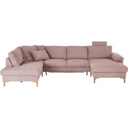 3C Candy Wohnlandschaft &raquo;Lecce, wahlweise PUR-Schaumstoff oder Tonnentaschenfederkern U-Form&laquo; Bettkasten in Umbauecke und Longchair, sowie 