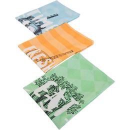 Egeria Geschirrtuch &raquo;HEALTH&laquo; 3x 40x60 cm bunt Obermaterial: 100% Baumwolle 3 Stk.