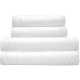 Kleine Wolke Handtuch Set &raquo;Royal, 4 St&uuml;ck (2 Handt&uuml;cher 50/100 cm + 2 Duscht&uuml;cher 70/140 cm)&laquo; Set 4 Stk. Frottier Uni Farben, mit Bord&uuml;re, weich, in verschiedenen 