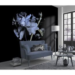 Fashion for walls Fototapete &raquo;Tiao Hua&laquo; floral glatt Phthalate frei blau B/L: 1,5m x 2,7m, Rollen: 1