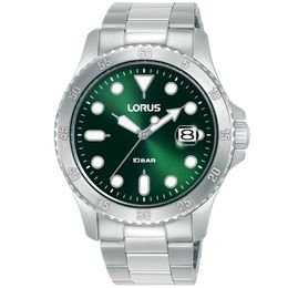 Lorus Herren Lorus Quarzuhr &raquo;Sports Quarz&laquo; Armbanduhr, Herrenuhr, Edelstahlarmband, analog, Tag Einheitsgr&ouml;&szlig;e