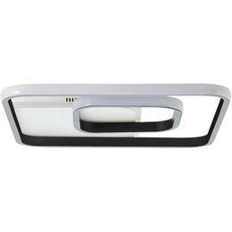 Brilliant LED Deckenleuchte &raquo;Merapi&laquo; LED-Modul 1 Stk. Warmwei&szlig; 41 x 41 cm, 3600 lm, warmwei&szlig;es Licht, Metall/Kunststoff, wei&szlig;/schwarz wei&szlig; 1, H: 5,6cm, 1 Stk.