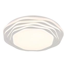 Globo LIGHTING LED Deckenleuchte &raquo;FLORDELIS&laquo; LED-Modul 1 Stk. Deckenlampe/rund/Wohnzimmer/Schlafzimmer/elegant &Oslash; 48cm H: 8,5cm, 1 Stk.