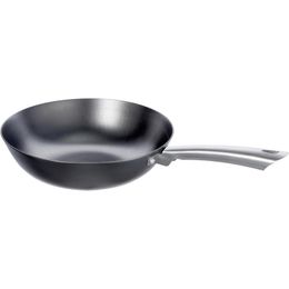 Schulte Ufer SCHULTE-UFER Wok &raquo;Iron Star&laquo; Eisen 1 Stk. tlg. &Oslash; 28 cm, Induktion silber &Oslash; 28cm