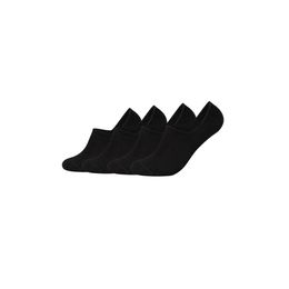 Camano Herren F&uuml;&szlig;linge "4er Pack", Gr. 39, schwarz, 74% Baumwolle, 24% Polyamid, 2% Elasthan, uni, Socken