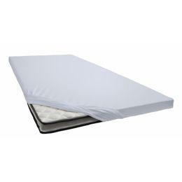 beige Spannbettlaken &raquo;Elasthan-Feinjersey Topper&laquo; Aus 95% gek&auml;mmter Baumwolle und 5% Elastan grau Jersey-Elasthan, Obermaterial: 95% Baumwolle, 5% 
