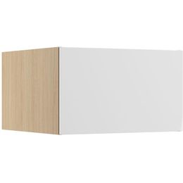 KOCHSTATION Aufsatzschrank &raquo;KS-Lucy&laquo; Breite 60 cm, Tiefe 57,1 cm, mit 1 T&uuml;r "Push to Open" Eiche hell, B/H/T: 60cm x 35,2cm x 58,1cm, T&uuml;ren: 1 Stk.