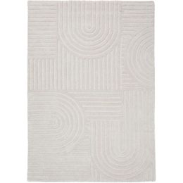FLAIR RUGS Teppich &raquo;ZEN GARDEN&laquo; rechteckig 14 mm H&ouml;he 100% Wolle, Hoch-Tief-Effekt, auch als L&auml;ufer und in Rund erh&auml;ltlich Wolle B : 160cm 1 Stk., 