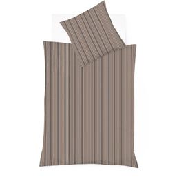 Fleuresse Bettw&auml;sche &raquo;Modern Life&laquo; 3 Stk. Mako Satin, Baumwolle, in Gr. 135x200, 155x220, 200x200cm braun Mako-Satin, Obermaterial: 100% Baumwolle B/L