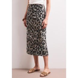 Street One Damen Street One Midirock &raquo;Style Pepica&laquo; Sommerrrock aus Mesh mit Print 46