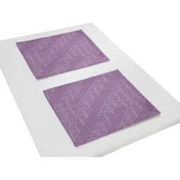 Adam Platzset &raquo;Argentinian Criolla&laquo; GOTS organic,zertifiziert durch CERES 0242,Made in Germany lila Obermaterial: 100% Baumwolle B/L: 40cm x 40cm, 2 Stk., 