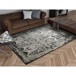 OCI DIE TEPPICHMARKE Teppich &raquo;PHENOM HISTORY&laquo; rechteckig 10 mm H&ouml;he handgekn&uuml;pfter Designer Teppich Naturfaser Kurzflor grau Obermaterial: 60% 