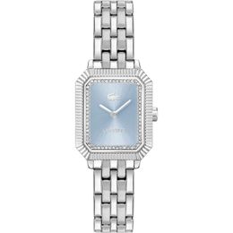 Lacoste Damen Quarzuhr &raquo;Lacoste PARISIENNE&laquo; Armbanduhr, Damenuhr, Edelstahlarmband, analog silber Einheitsgr&ouml;&szlig;e