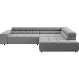 Home Affaire Ecksofa &raquo;Ancona, Ecksofa, incl. Kopfteilverstellung, Breite 319 cm, L-Form&laquo; wahlweise elektrische Sitztiefenverstellung 100% Polyester B/