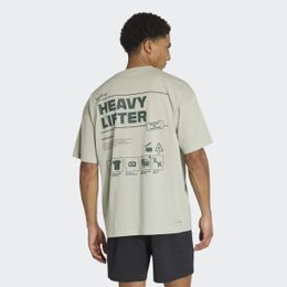 Herren T-Shirt "CLIMACOOL FUN TRAINING GRAFIK", beige, Gr. M, adidas Performance, Obermaterial: 65% Polyester, 35% Baumwolle, Shirts, f&uuml;r Erwachsene,