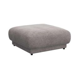 FLEXLUX Pouf &raquo;Molino, Fu&szlig;hocker, Sitzhocker, Polsterhocker&laquo; Kaltschaum & Stahl-Wellen, F&uuml;sse Schwarz beige 100% Polyester B/H/T: 107cm x 44cm x 107cm,