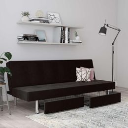 Schlafsofa &raquo;Erica&laquo; Daybed mit aufklappbarer Liegefl&auml;che grau B/H/T: 190cm x 74cm x 82cm, Microfaser