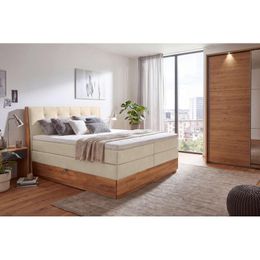 OTTO home Boxspringbett &raquo;Alleea, Doppelbett, Polsterbett, Federkernbett, Komforbett, 160/180 cm&laquo; inkl. Topper, zwei Bettk&auml;sten, Taschen-