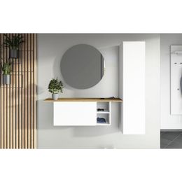 borchardt M&ouml;bel borchardt M&ouml;bel Garderoben-Set &raquo;Toledo, moderne h&auml;ngende Garderobe, Schminktisch mit Regalf&auml;chern&laquo; Spar-Set Holzwerkstoff, Metall B/H/T: 152cmcm x 
