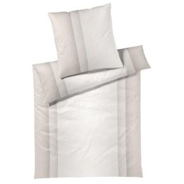 Elegante Bettw&auml;sche &raquo;Silhouette&laquo; 2 Stk. angenehmes Hautgef&uuml;hl beige Jersey, Obermaterial: 100% Baumwolle B/L: 135cm x 200cm, 1 Stk., 1 Stk., Jersey, B/L: 80cm 