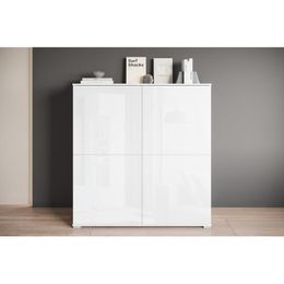 OTTO home PC-Schrank &raquo;Kenia, Sekret&auml;r, Home Office&laquo; 1 Stk. tlg. Mit Push-to-open, Tastaturauszug und praktischem Stauraum wei&szlig; B/H/T: 116,8cm x 125cm 