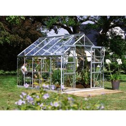 Konifera Gew&auml;chshaus &raquo;Calisto 8300&laquo; silber B/H/T: 257cm x 321cm