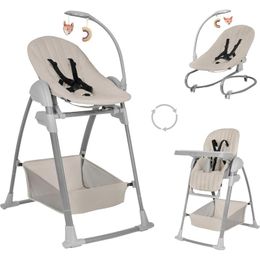 hauck Hochstuhl &raquo;Sit N Relax 3in1&laquo; () beige Baumwollmix, Metall, Stahl B/H/T: 56cm x 106cm x 85cm