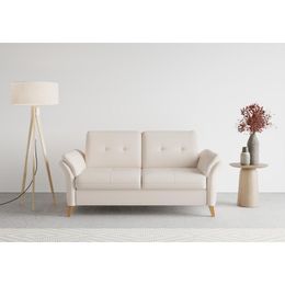 Sit & More sit&more 3-Sitzer &raquo;G&ouml;teborg&laquo; inklusive Sitztiefenverstellung und Federkern beige B/H/T: 191cm x 90cm x 102cm, Luxus-Microfaser ALTARA NUBUCK , 