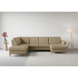 Sit & More sit&more Wohnlandschaft &raquo;G&ouml;teborg&laquo; inkl. Sitztiefenverstellung, wahlweise mit Bettfunktion & Bettkasten beige B/H/T: 327cm x 90cm x 226cm, Luxus-