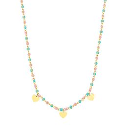 Prinzessin Lillifee Damen Kette mit Anh&auml;nger &raquo;Herzen&laquo; bunt Edelstahl, L: 38 B: 2,2mm