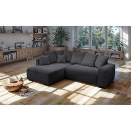 exxpo - sofa fashion Ecksofa &raquo;Arpino, elegant & bequem, Ottomane beidseitig montierbar, L-Form&laquo; Breite 243cm, komfortable Wellenunterfederung, 