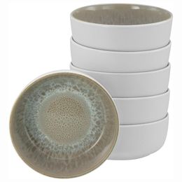 OTTO home M&uuml;slischale &raquo;modernes Sch&uuml;ssel-Set Novalee, Geschirr-Set, Bowl&laquo; 6 Stk. aus Steinzeug hohe Haltbarkeit, sp&uuml;lmaschinen- & mikrowellengeeignet,