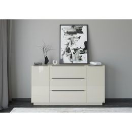 set one by Musterring Sideboard &raquo;Reno&laquo; 1 Stk. tlg. Mit Sockel in diversen Farben, 102 cm H&ouml;he & Farbauswahl Glas, Holzwerkstoff B/H/T: 182cm x 102cm x