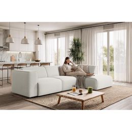 OTTO home Ecksofa &raquo;Merid L-Form, B: 295 cm - OTTO. Verl&auml;ssliche Qualit&auml;t.&laquo; jederzeit durch Module erweiterbar beige Struktur fein (100% Polyester);