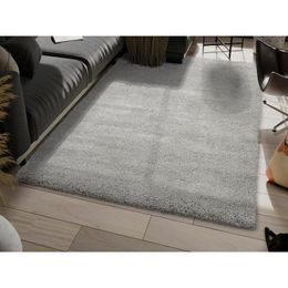 OCI DIE TEPPICHMARKE Hochflor-Teppich &raquo;MONTIS&laquo; rechteckig 45 mm H&ouml;he uni, Langflor, Shaggy, auch in rund, quadratisch und L&auml;ufer erh&auml;ltlich grau 