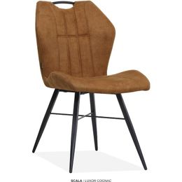 OMG Design Esszimmerstuhl &raquo;Scala&laquo; (Set) 2 Stk.Esszimmerstuhl, pflegeleichter Bezug braun Polyester B/H/T: 51cm x 90,5cm x 61cm, 2 Stk., Stoff 