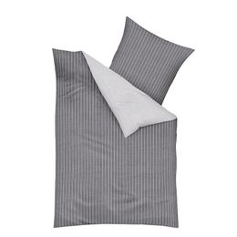Kaeppel Bettw&auml;sche &raquo;Eternity&laquo; 2 Stk. grau Mako-Satin, Obermaterial: 100% Baumwolle B/L: 155cm x 220cm, 1 Stk., 1 Stk., Mako-Satin, B/L: 80cm x 80cm, 2 Stk.