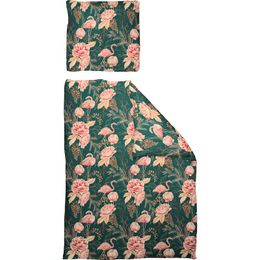 Adam Bettw&auml;sche &raquo;Eden&laquo; 2 Stk. aus 100 % Bio-Baumwolle, 2 teilig - Bettw&auml;sche Set bunt Renforc&eacute;, Obermaterial: 100% Baumwolle B/L: 155cm x 220cm, 1 Stk., 1 