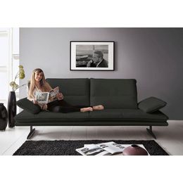 W.Schillig 2,5-Sitzer &raquo;broadway, Designsofa mit tollem Sitzkomfort&laquo; Sitztiefenverstellung, Kopfteil- & Seitenteilverstellung, Breite 236cm grau 