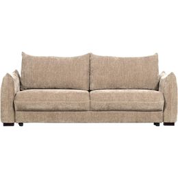 Woood Schlafsofa &raquo;Jonne Strukturbezug mit Schlaffunktion, H 92 x B 233 x T 105 cm&laquo; Tragkraft 220 kg, Sitzbreite 192 cm, Geringe Verschlei&szlig;festigkeit 