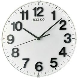 Seiko Unisex Wanduhr Quarzuhr, Wohnzimmer, Esszimmer, Arbeitszimmer, K&uuml;che wei&szlig; &Oslash; 21cm