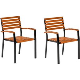 Merxx Gartensessel &raquo;Schlo&szlig;garten&laquo; Set, 2 Stk. tlg. 2er Set schwarz B/H/T: 59,5cm x 87cm x 56cm