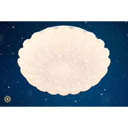 Briloner Leuchten LED Deckenleuchte &raquo;COSMO&laquo; LED-Board 1 Stk. 28,5x7,5 cm, Schlafzimmer, Wohnzimmer, Esszimmer, Flur, K&uuml;che wei&szlig; 1, &Oslash; 38cm H: 10,5cm, 1 Stk.